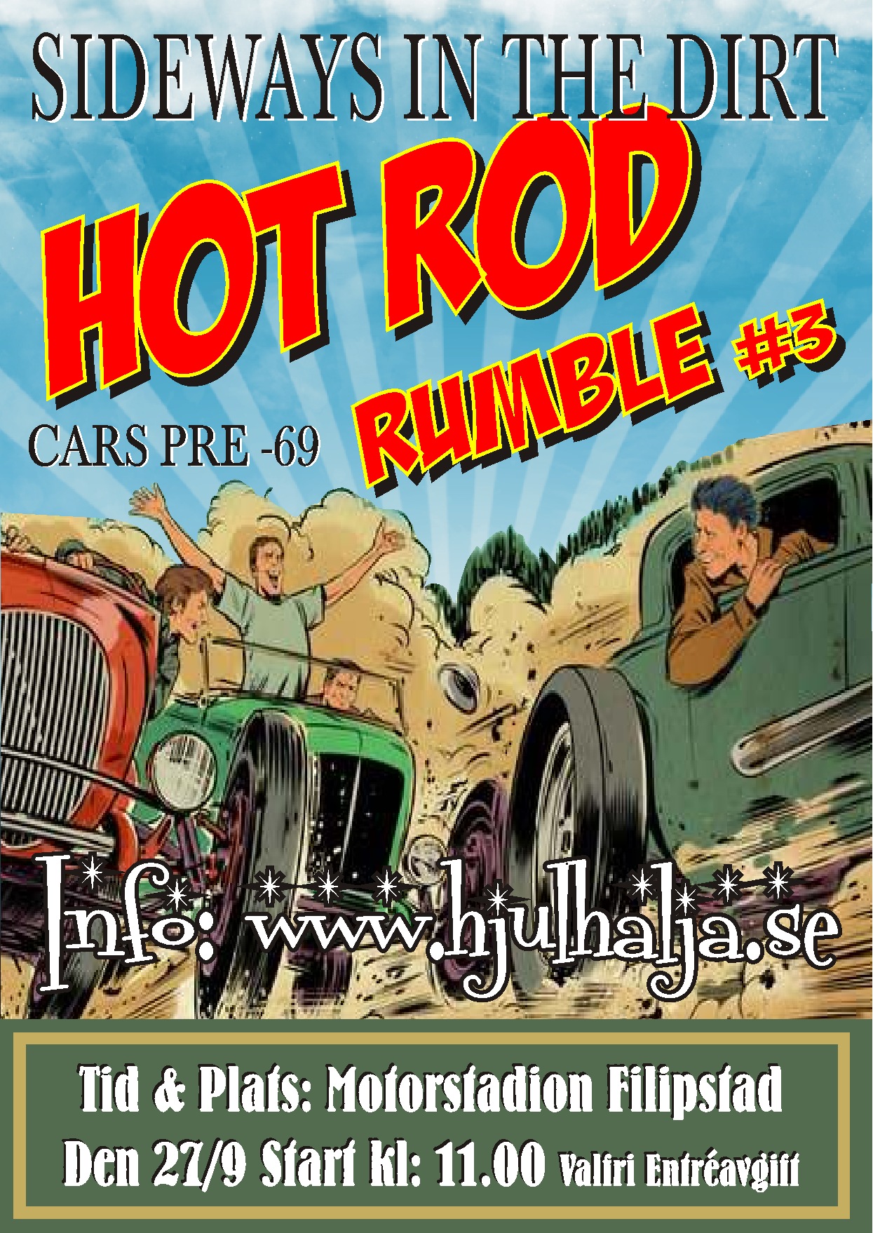 Hot Rod Rumble 2014 | Hjulhälja i Filipstad