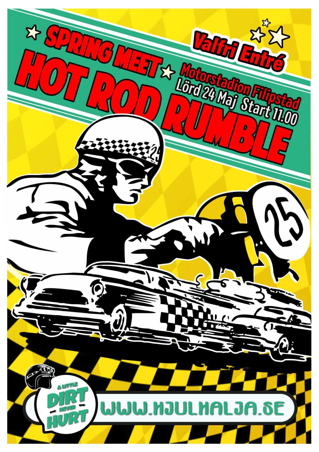 Hot Rod rumble Spring Meet 24/5 2025 | Hjulhälja i Filipstad